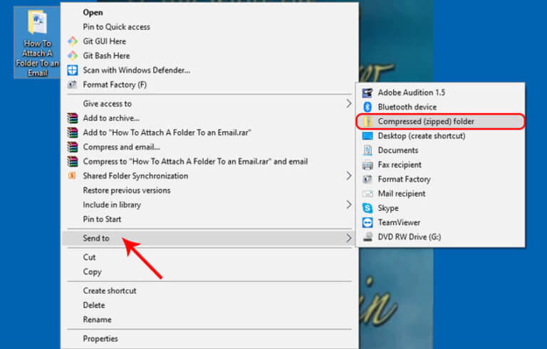 How To Attach A Folder To An Email Tricks N Tech